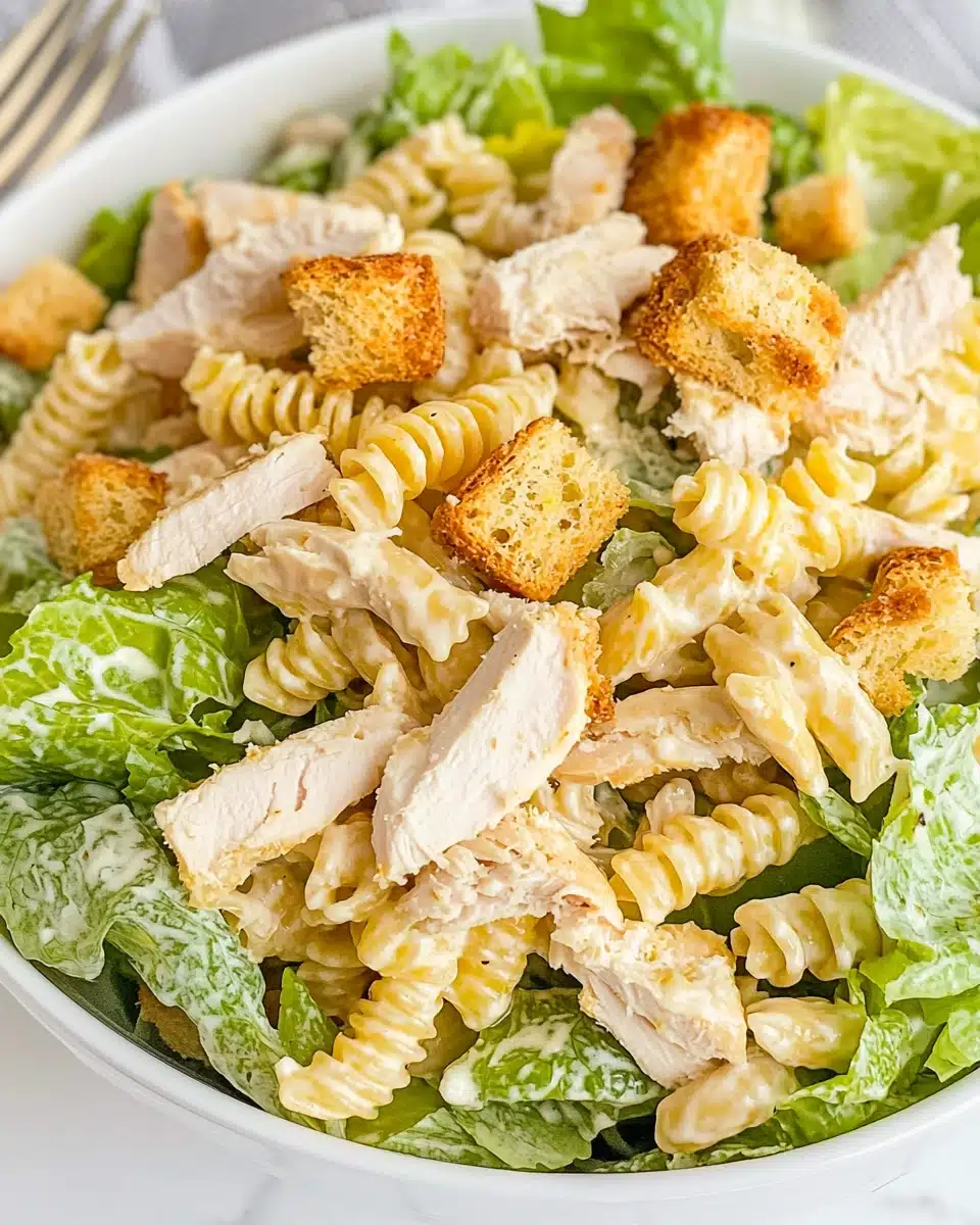 Chicken Caesar Pasta Salad Recipe: Quick & Delicious Main Course