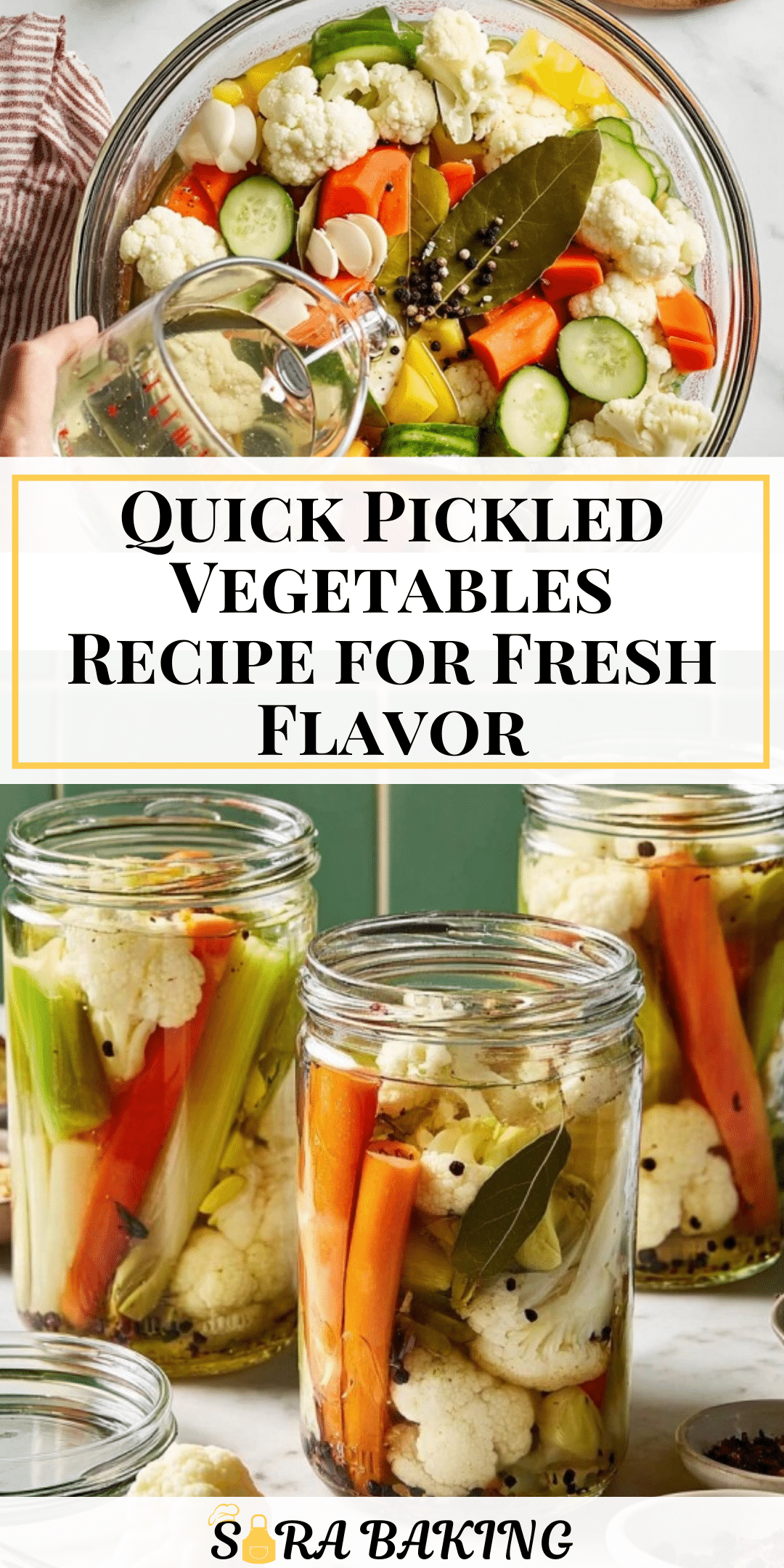 Quick Pickled Vegetables: Easy, Crunchy, and Flavorful