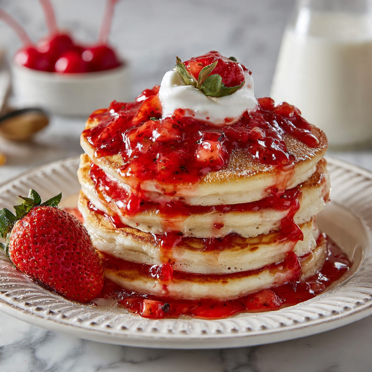 Strawberry Pancakes: Irresistibly Fluffy & Fresh Breakfast Delight