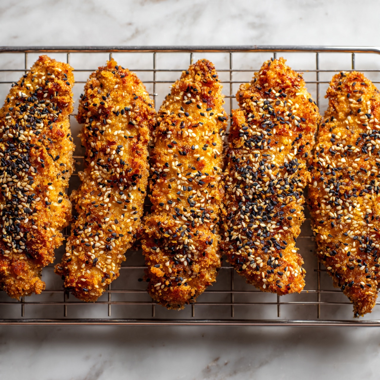 Panko Sesame Chicken Tenders with Spicy Lime Dip – Irresistibly Crunchy