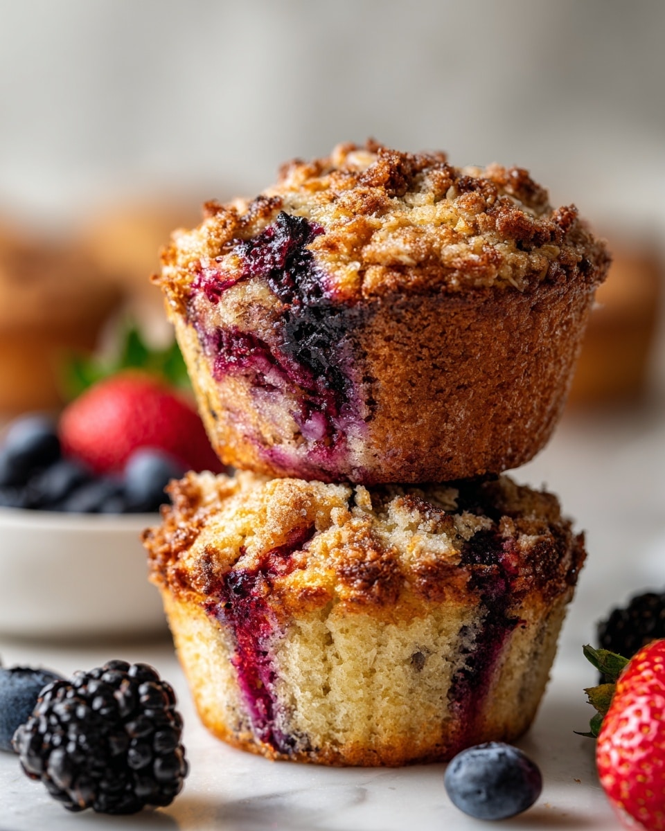 Mixed Berry Muffins - Irresistible Fruit & Crunchy Streusel