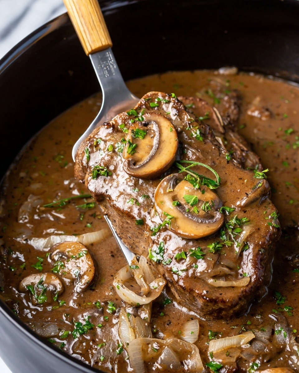 Slow Cooker Round Steak and Gravy - Comforting Beef Dinner