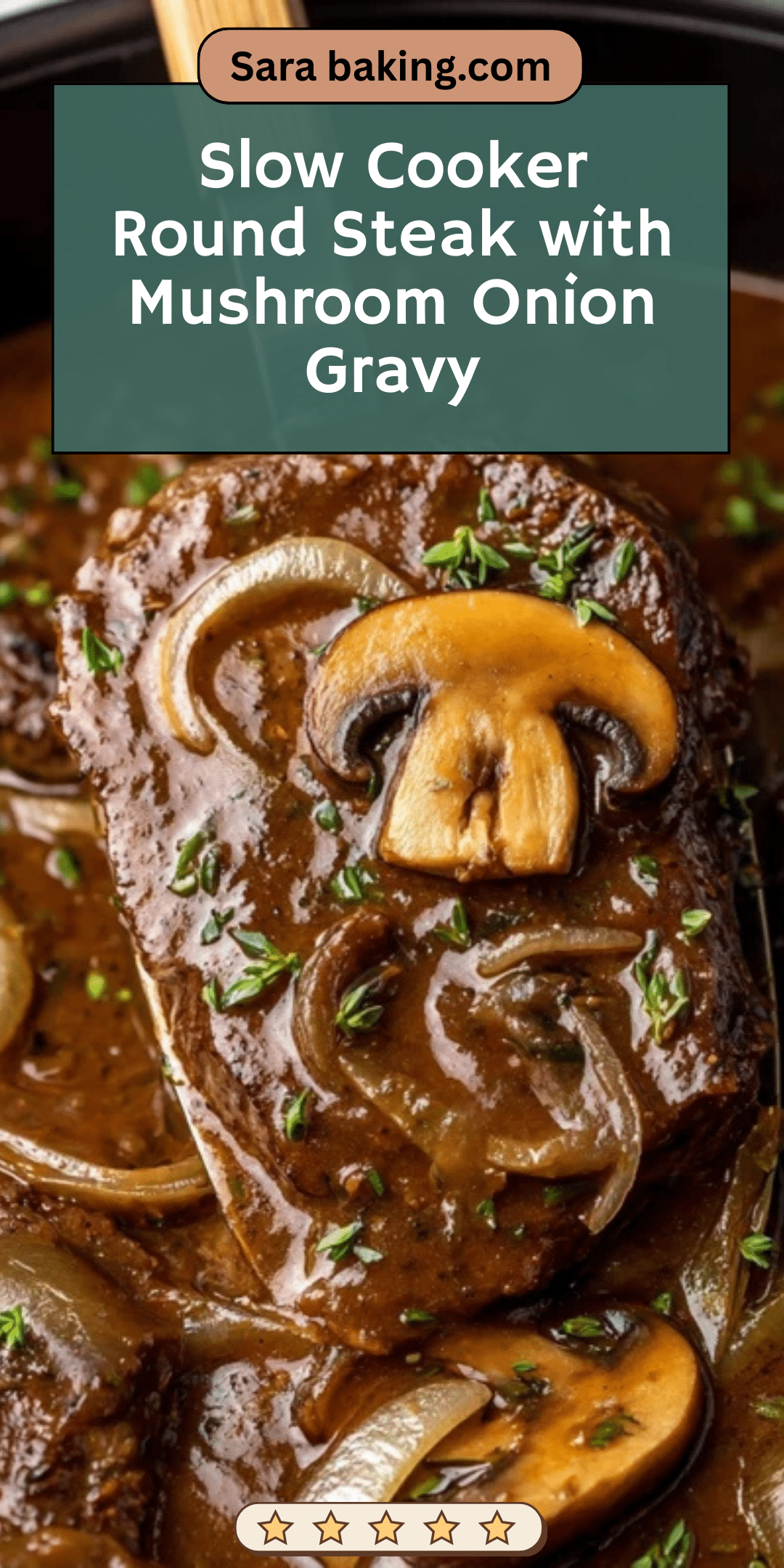 Slow Cooker Round Steak and Gravy - Comforting Beef Dinner