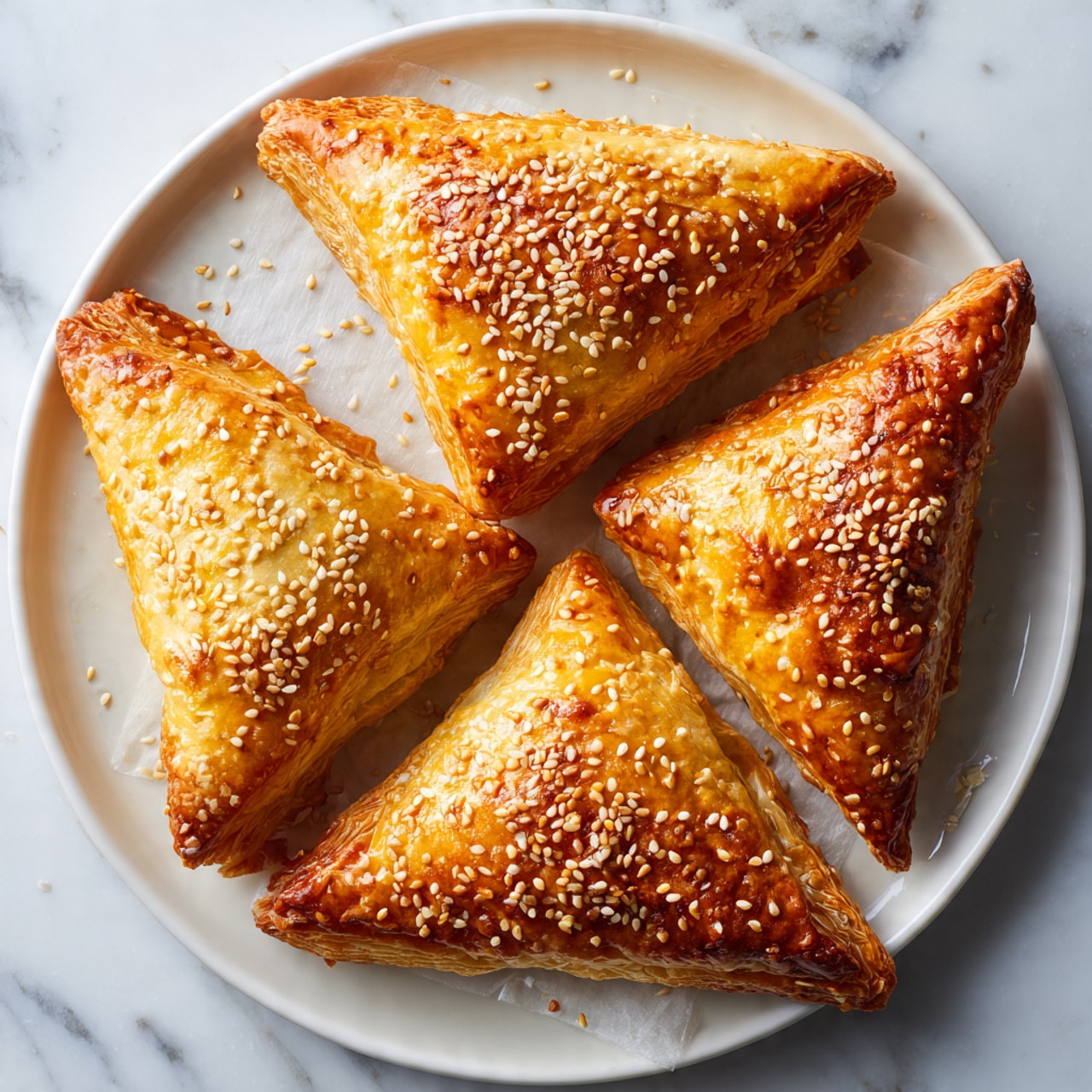 Spinach and Feta Triangles - Crispy, Flavorful Pastry Bites