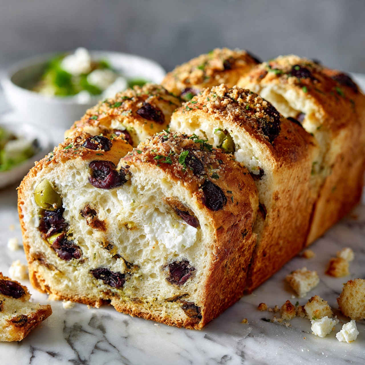 Pull Apart Olive Bread: Irresistible Mediterranean Flavored Loaf