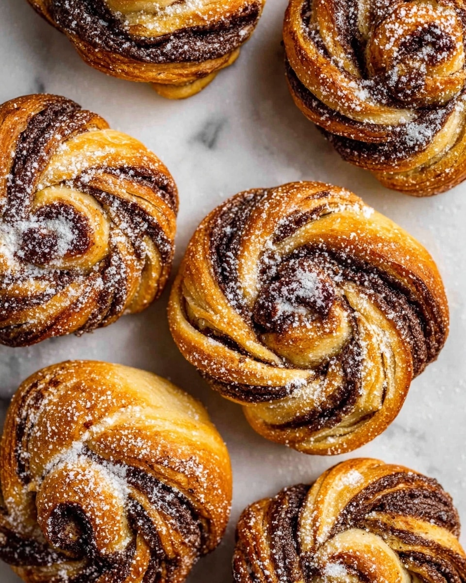 Nutella Puff Pastry Swirls Recipe | Easy, Flaky & Delicious